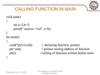 Function Pointer In C PPTX