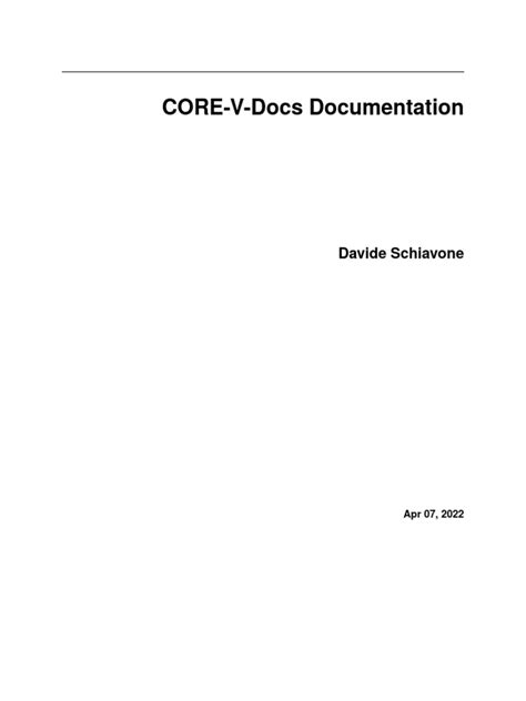 Docs Openhwgroup Org Openhw Group Cv32e41p En Latest Pdf Field Programmable Gate Array