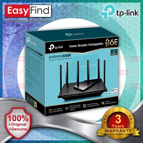 TP Link Archer AXE AXE Tri Band Gigabit Wi Fi E Router Shopee Malaysia