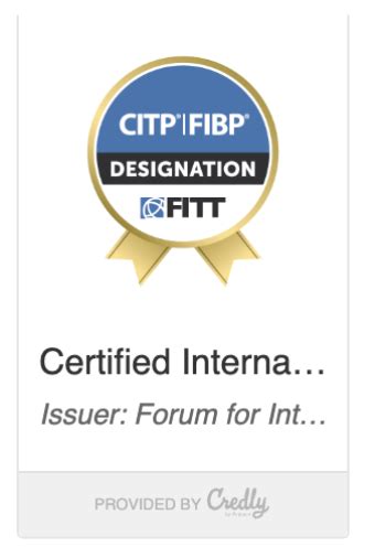 Citp®︱fibp® Certification Acquisition A New Step Toward International