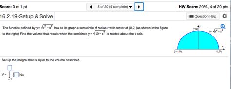 solved the function defined by y squareroot r 2 x 2 has as