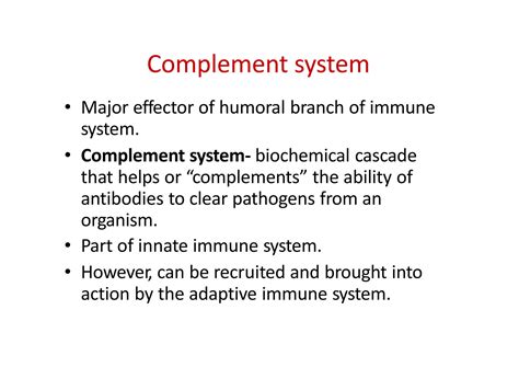 SOLUTION Complement System 2021 Lecture8 Presentation Studypool