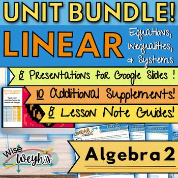 System Linear Inequalities Teaching Resources TPT