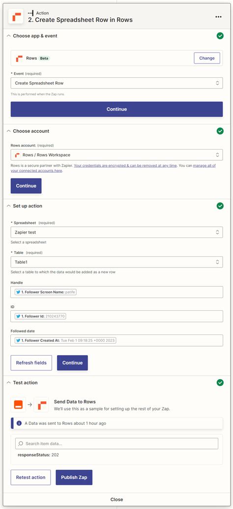 Using Rows And Zapier To Automate Tasks Rows