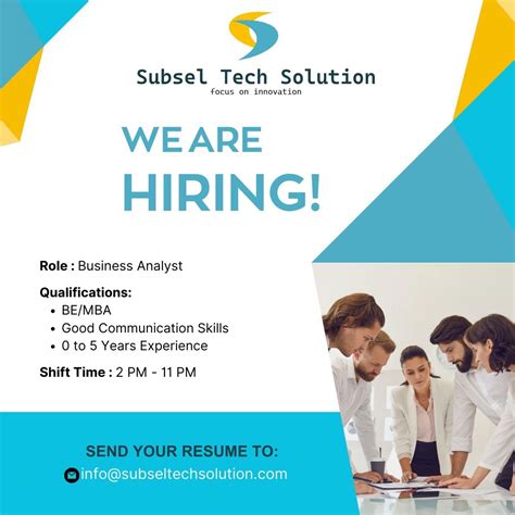 we re hiring a business analyst nithiyasri kumar