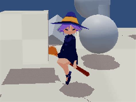 i made a little pixel shader to dither between lit and shaded parts of