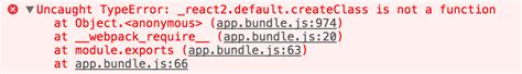 Javascript Webpack Build Reactcreateclass Is Not A Function Stack