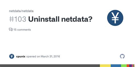 Uninstall Netdata · Issue 103 · Netdatanetdata · Github