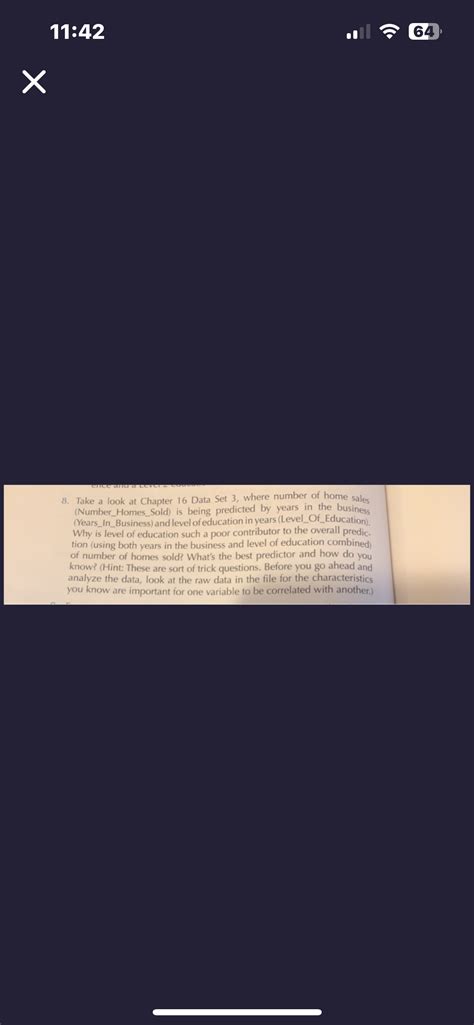 solved 11 42648 ﻿take a look at chapter 16 ﻿data set 3