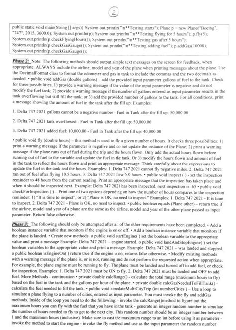 solved project requirements create a class that simulates