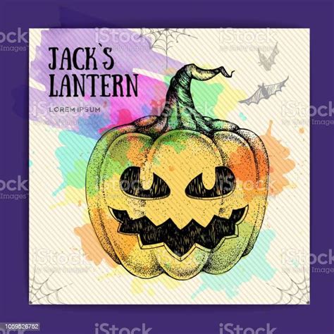 할로윈 손을 그리기 호박 잭 랜 턴 벡터 일러스트 레이 션입니다 할로윈 인사말 카드 10월에 대한 스톡 벡터 아트 및 기타 이미지 10월 가을 감정 Istock