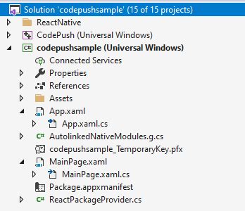 Using CodePush In A React Native For Windows Application React Native