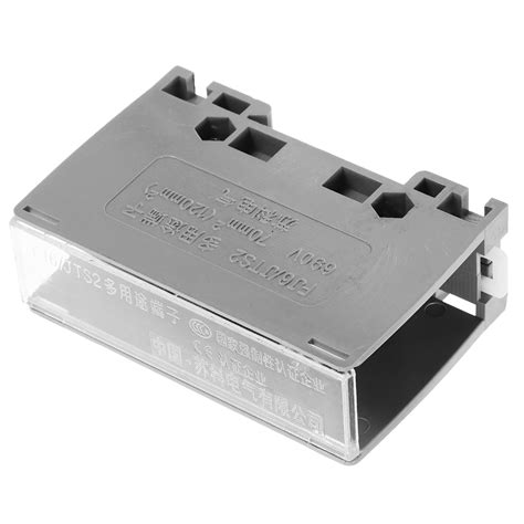 Hemoton Square Terminal Block Din Rail Terminal 1 In 6 Out Din Rail Terminal Blocks Connectors