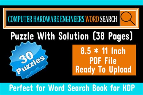 Computer Hardware Word Search Puzzle Graphic By Designs Pro Creative Fabrica