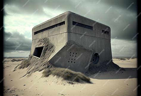 Bunker Entrada Para Um Bunker Militar Subterrâneo Porta De Metal Pesado