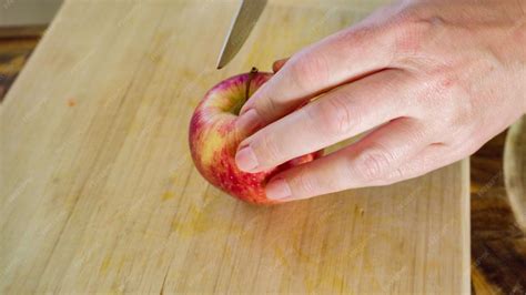 Premium Photo Cutting Apple