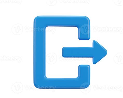 3d Exit Sign Emergency Icon Illustration 34132726 Png