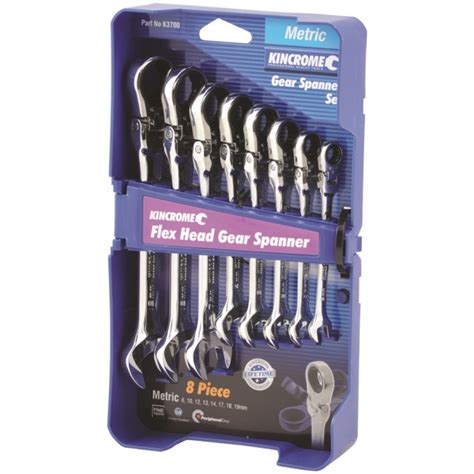 K3700 Kincrome Flex Head Gear Spanner Set 8 Piece – Metric – Collins ...