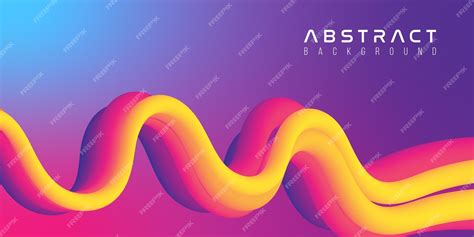 Premium Vector Colorful Fluid Wave Gradient Abstract Background Illustration