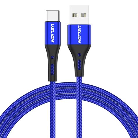 Зарядный Кабель USB USLION Type-C (2m) 3А быстрая зарядка для телефона ...