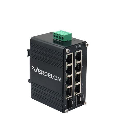 Industrial Managed Compact 8 Port Ethernet Switch Verdelon