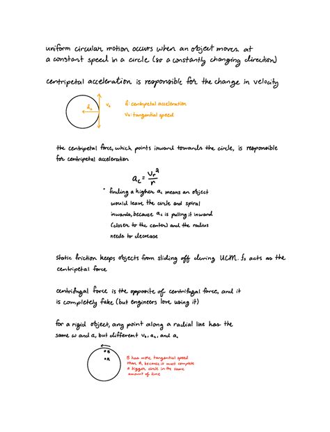 Uniform Circular Motion Ucm Notes Uniform Circular Motionoccurs