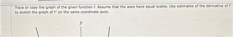 Solved Trace Or Copy The Graph Of The Given Function F