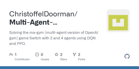 GitHub ChristoffelDoorman Multi Agent Reinforcement Learning Solving The Ma Gym Multi Agent