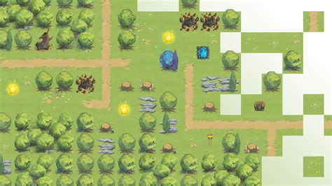 Fantasy Forest 2D Tile Set On Behance