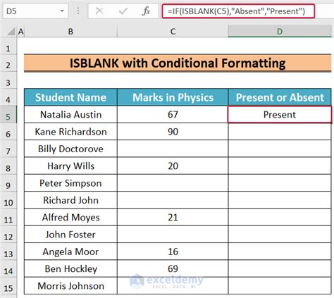 How To Use Isblank Function In Excel 3 Examples Exceldemy