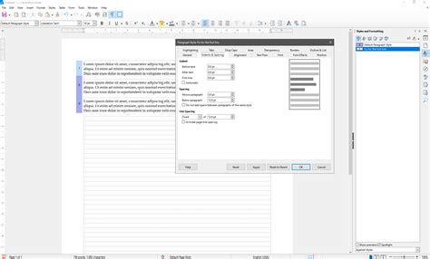 Fixed Line Spacing And First Line Of A Page English Ask Libreoffice