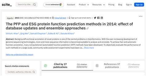 the pfp and esg protein function prediction methods in 2014 effect of