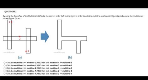 Solved Question 2 By Using The Open Tee Of The Multiline