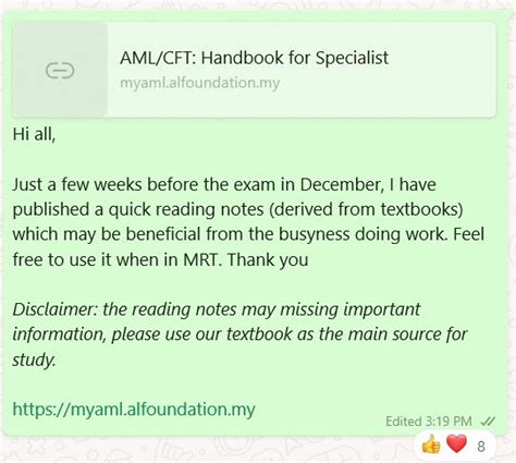 In Just A Few Weeks Me Together With 20 Aml Professionals Will Be