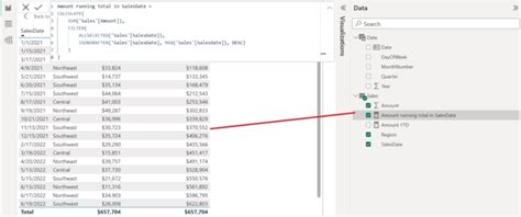 How To Add A Year To Date Running Total In Microsoft Power Bi