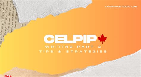 CELPIP Writing Series CELPIP Writing Task Tips Template Suggestion
