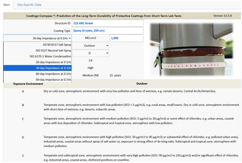 Coatings Compassand A Software Tool For The Prediction Of The Long Term Durability Of Protective