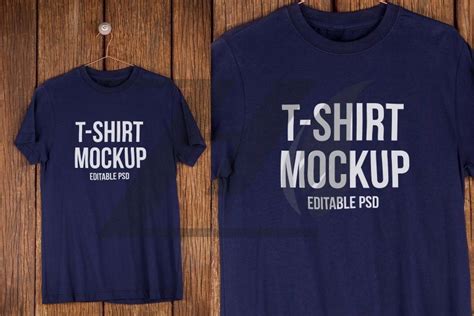 دانلود فایل لایه باز موکاپ تیشرت پس زمینه چوبی دانلود رایگان فایل