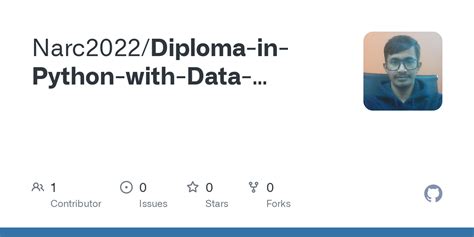 GitHub Narc Diploma In Python With Data Science And Machine Learning