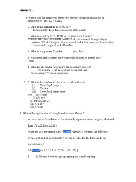 Frequently Asked Questions Regarding Piping System Design Analysis