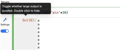 Cell Output Collapser Appears Even If The Cell Output Is Smaller Than The Scrollable Area