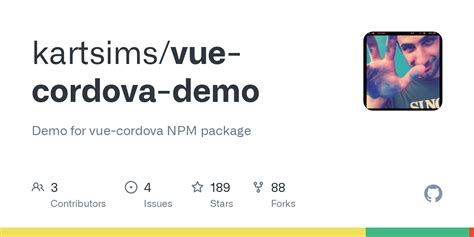 Github Kartsims Vue Cordova Demo Demo For Vue Cordova Npm Package