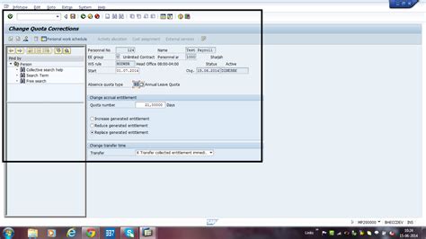 Solved Update Absence Quota By Quota Correction Sap Community