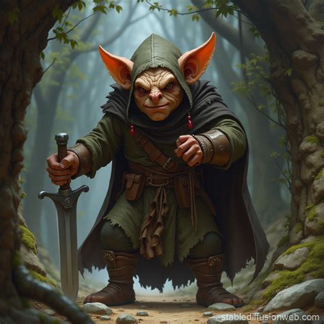 A Stealthy Halfling Assassin Stable Diffusion Online