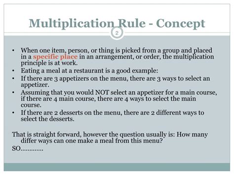 Ppt The Multiplication Principle Powerpoint Presentation Free