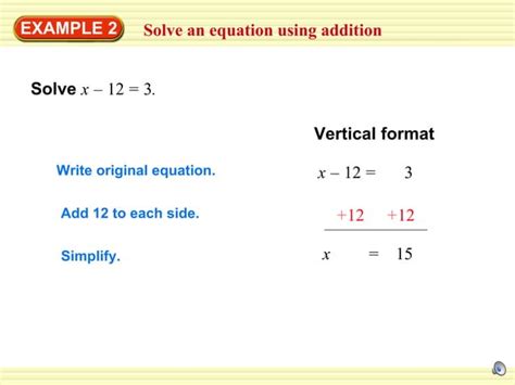 Sub And Mult One Step Equations Ppt