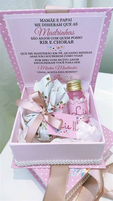 Caixa Presente Para Padrinhos Artofit