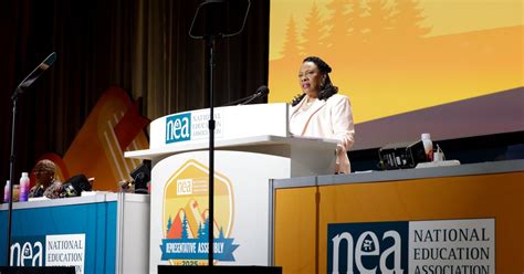 Nea President To Representative Assembly We Must Fight Forward Nea