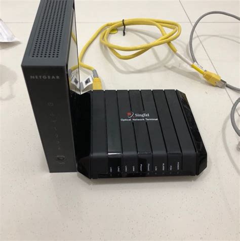 Netgear N300 Wireless Gigabit Router And Singtel Optical Network Terminal Computers And Tech Parts