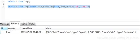 Mysql根据json字段内容作为查询条件（包括json数组），检索数据mysql Json Where Csdn博客